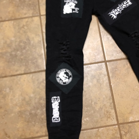 custom | Jeans | Custom 1 Patch Punk Pants | Poshmark